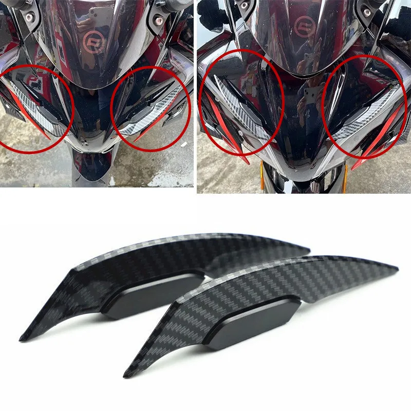 Motorcycle-Winglets-Motorcycle-Front-Side-Spoiler-Aerodynamic-Wing-set ...
