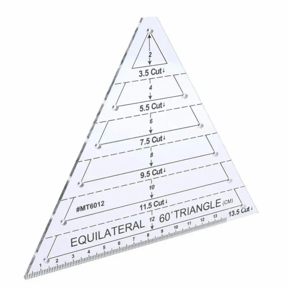 Transparent-60-Degrees-Triangle-Quilting-Splicing-Ruler-for-Quilting ...