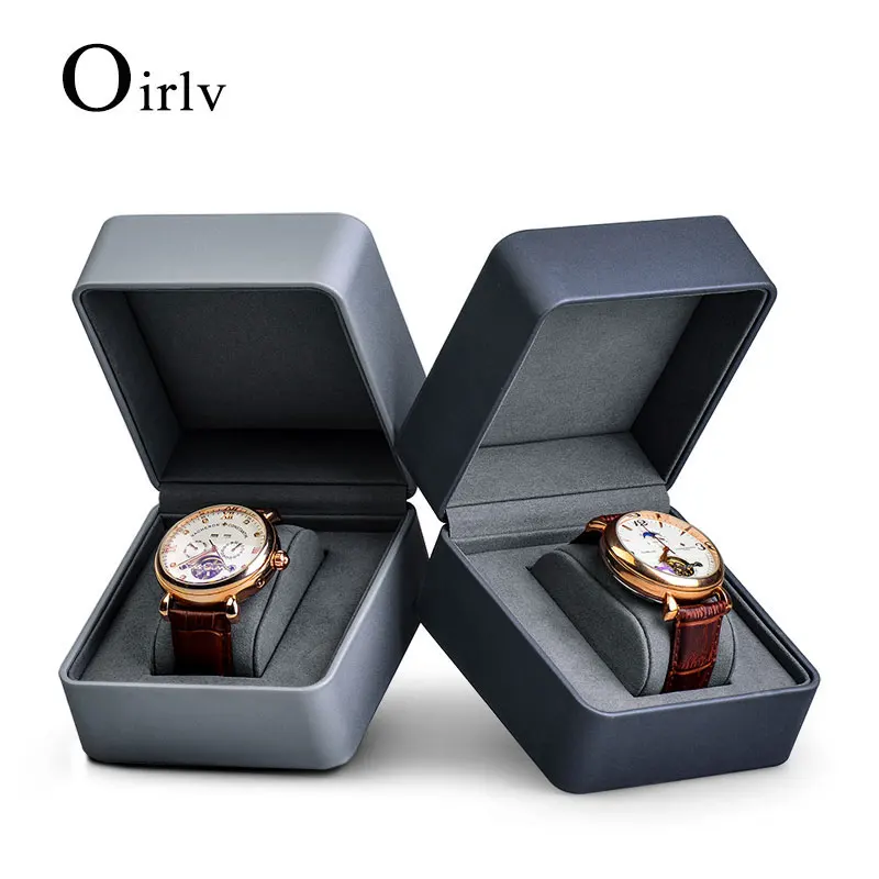 Oirlv-Single-Watch-Box-Blue-Green-White-Black-Grey-Watch-Boxes-PU ...