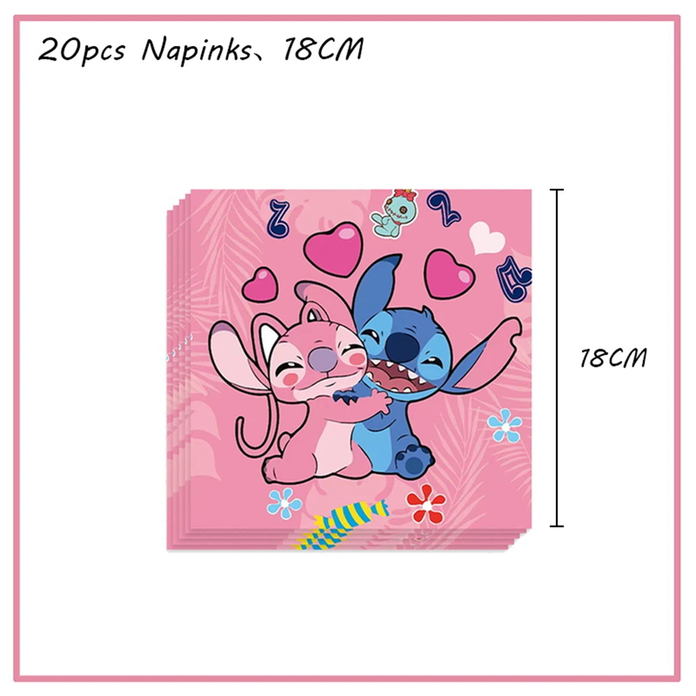 Suministros para decoraciones de fiesta de cumpleaños de Disney Stitch ...