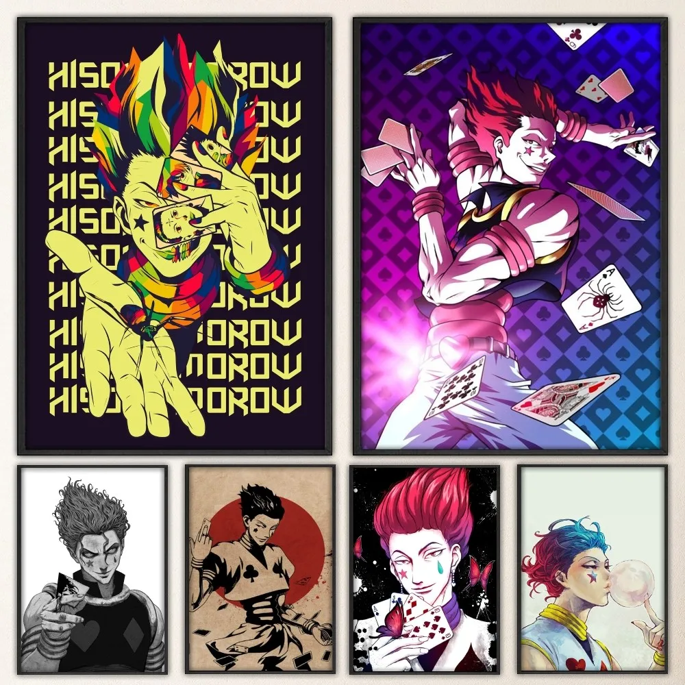 Hunter x Hunter Hisoka Poster Fancy Poster Wall Sticker for Living Room ...