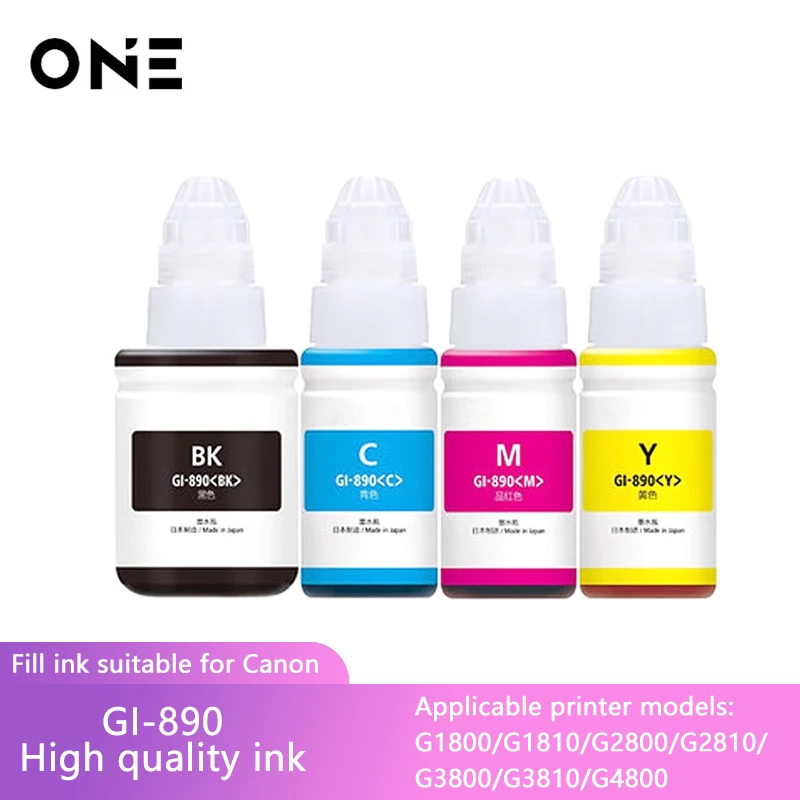 Ink For Canon GI-490 GI-790 GI-890 For Pixma G1000 G1100 G1400 G2000 ...