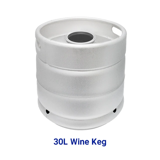 30L/58.6L 1/2 BBL 304 Stainless Steel Wine Keg Craft Brewing Tank ...