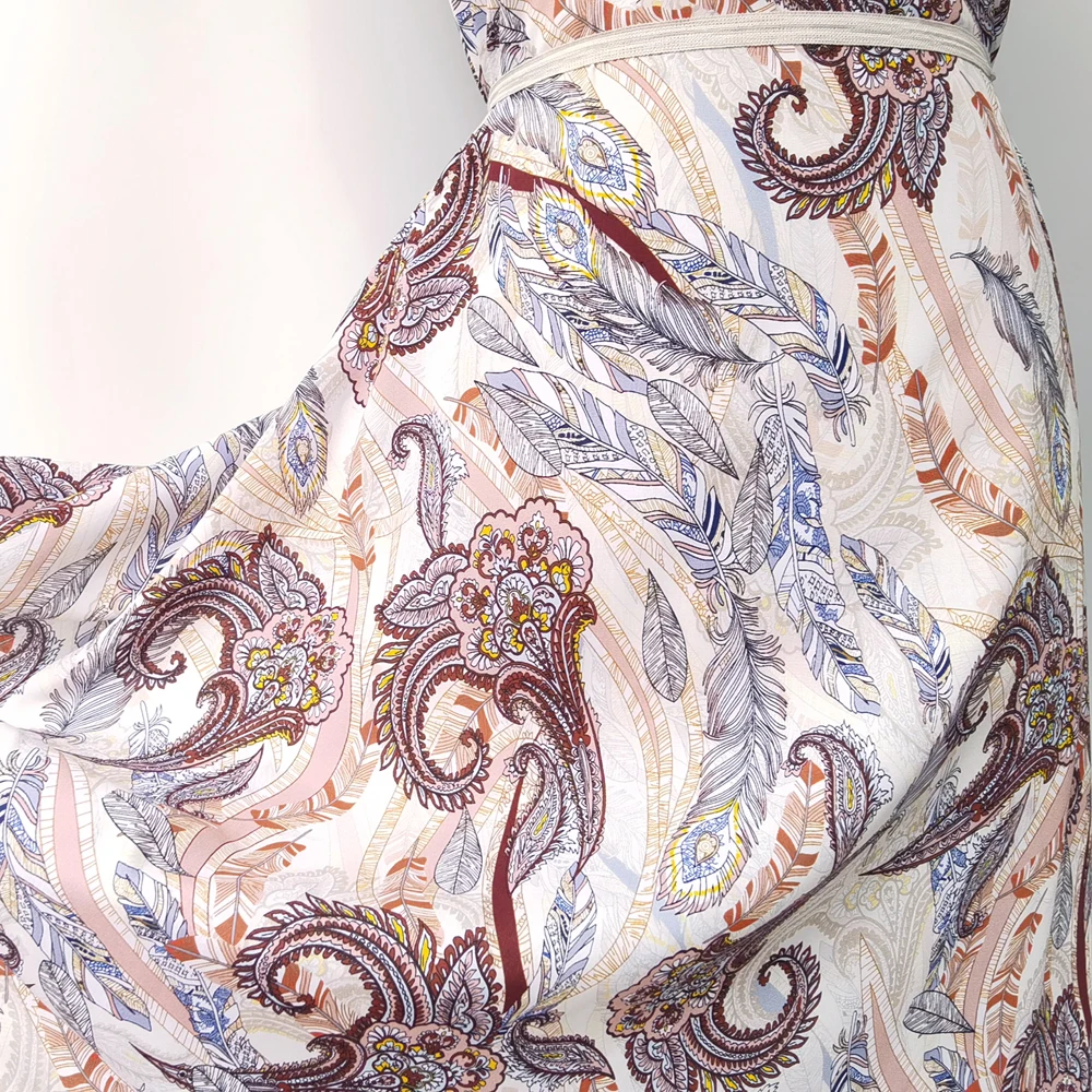 1-meter-X-1-4-meter-Retro-Floral-Pattern-Fabric-Soft-Viscose-Poplin ...