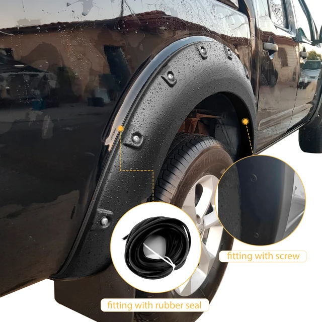 7'' Large Coverage Fender Flares Wheel Arch for Nissan Navara D40 2006 ...