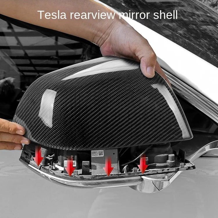 Tesla-Model-3-Y-Real-Carbon-Fiber-Matte-Forged-Dimensional-Rearview ...