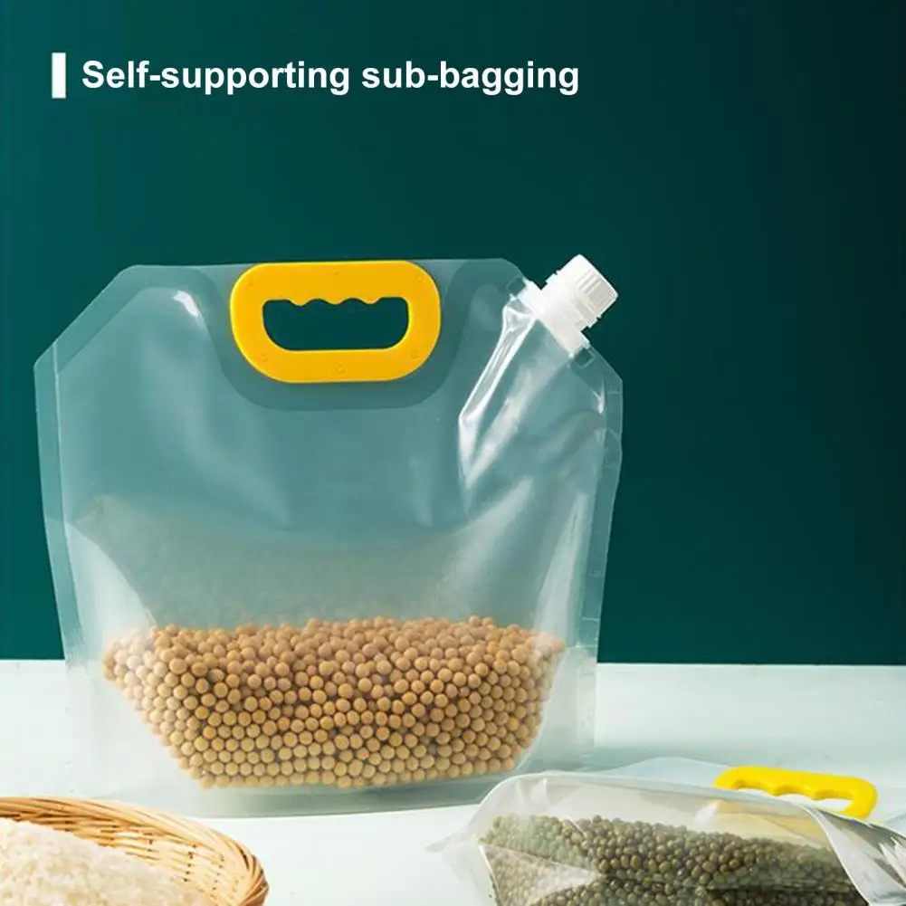 7Pcs-Set-Grain-Storage-Bag-Transparent-Food-Rice-Millet-Sealing-Pouch ...