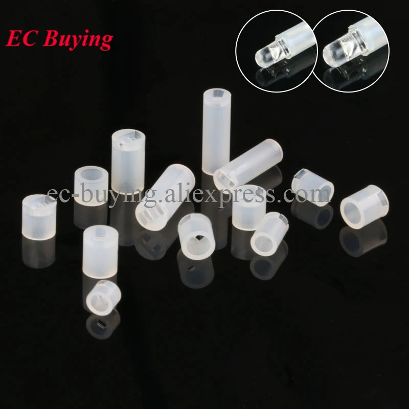 100pcs 3mm 5mm Led Diode Holder Clip Bezel Socket Mount Diy Light ...