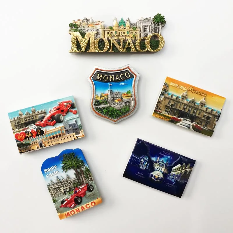 Monaco-Creative-Tourism-Souvenir-Resin-UV-Magnet-Refrigerator-Home ...