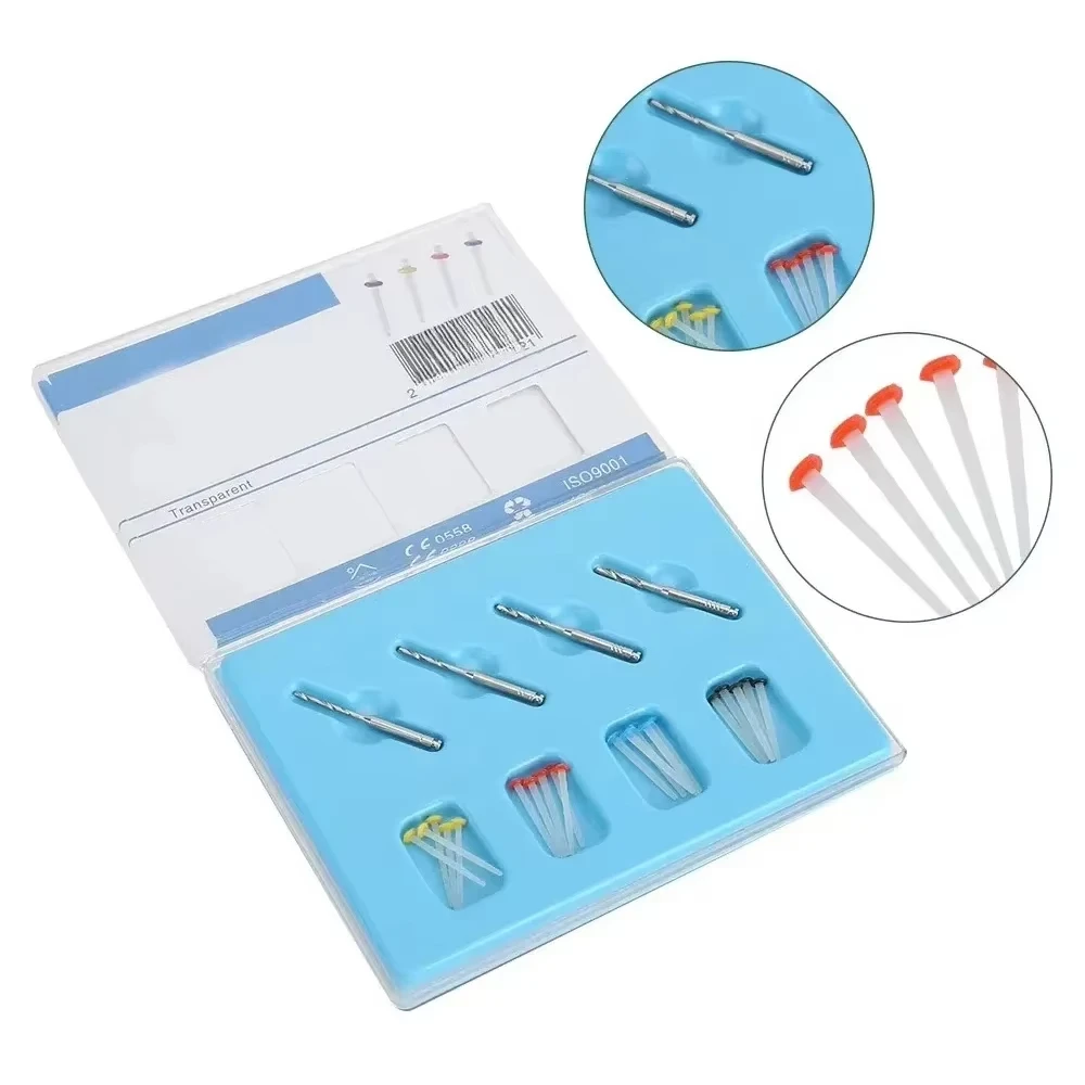 NIGF 100 unids/caja postes de fibra Dental tornillo recto fibra de ...
