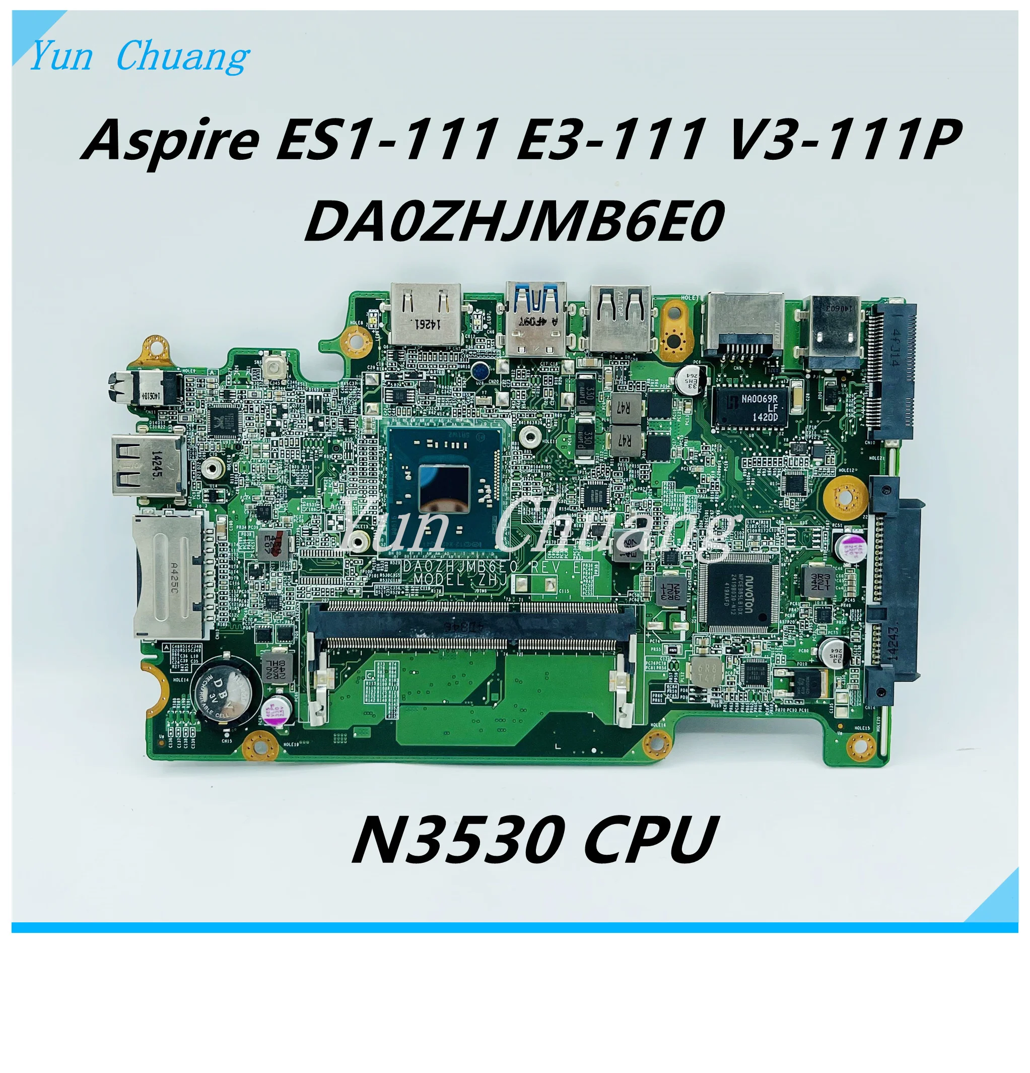 NBMNU11003 NB.MNU11.003 메인 보드 Acer aspire E3 111 ES1 111 V3 111P 노트북 마더 ...