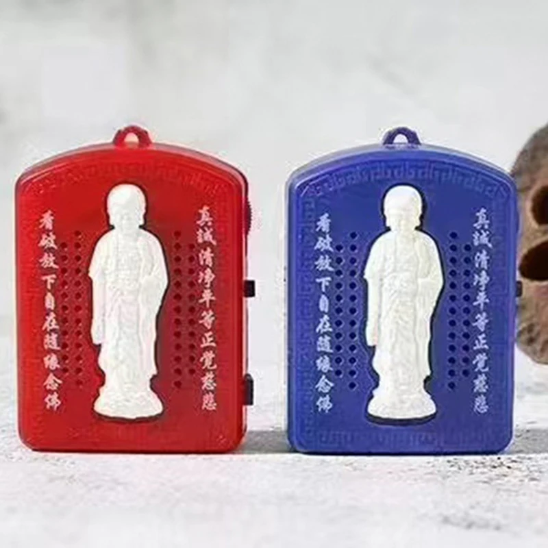 1Pc Buddhist Pray Scriptures Music Machine With Buddha Music Songs Red ...