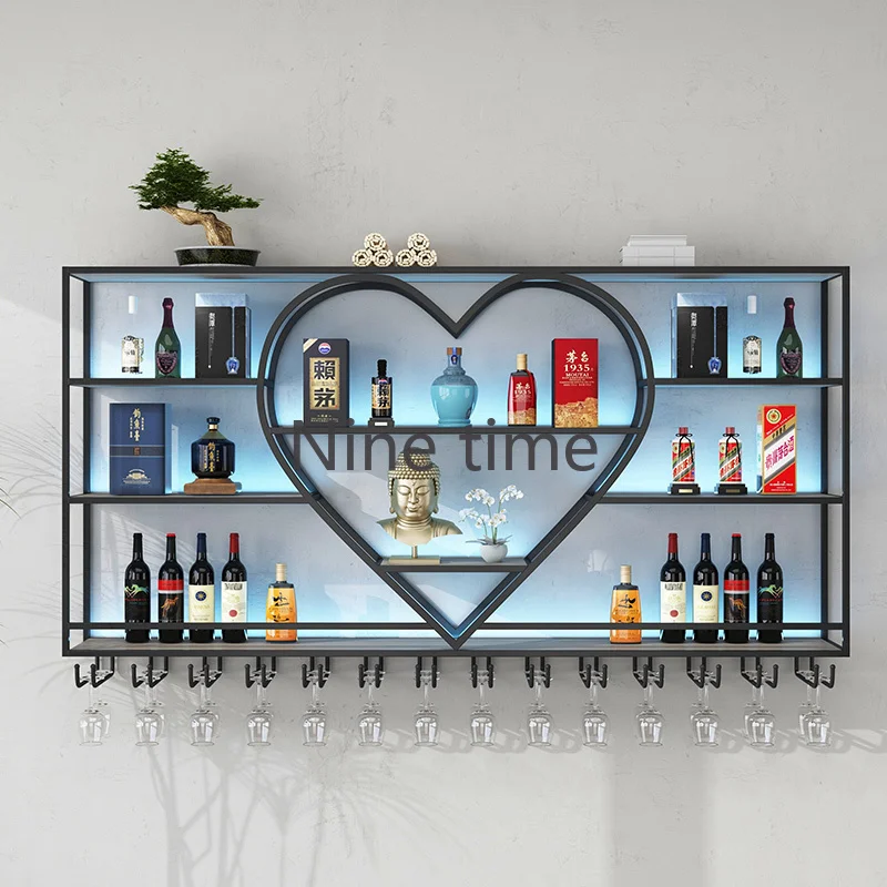 Retail-Storage-Wine-Cabinets-Wall-Mounted-Whisky-Salon-Inverted-Bar ...
