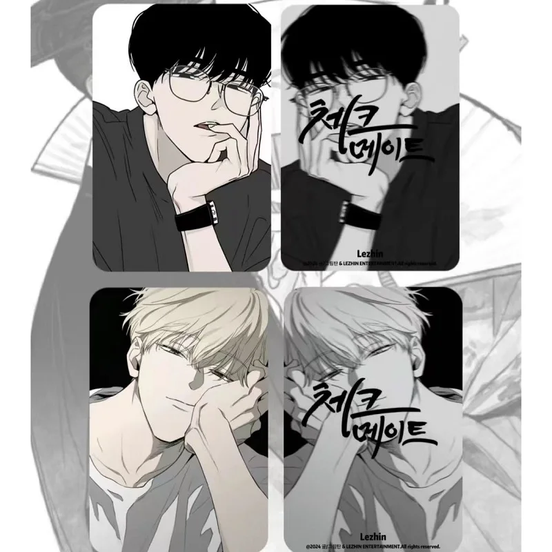 Cartão Manhwa Checkmate Coreano - Set de 4 PCs com Personagens Jeong ...