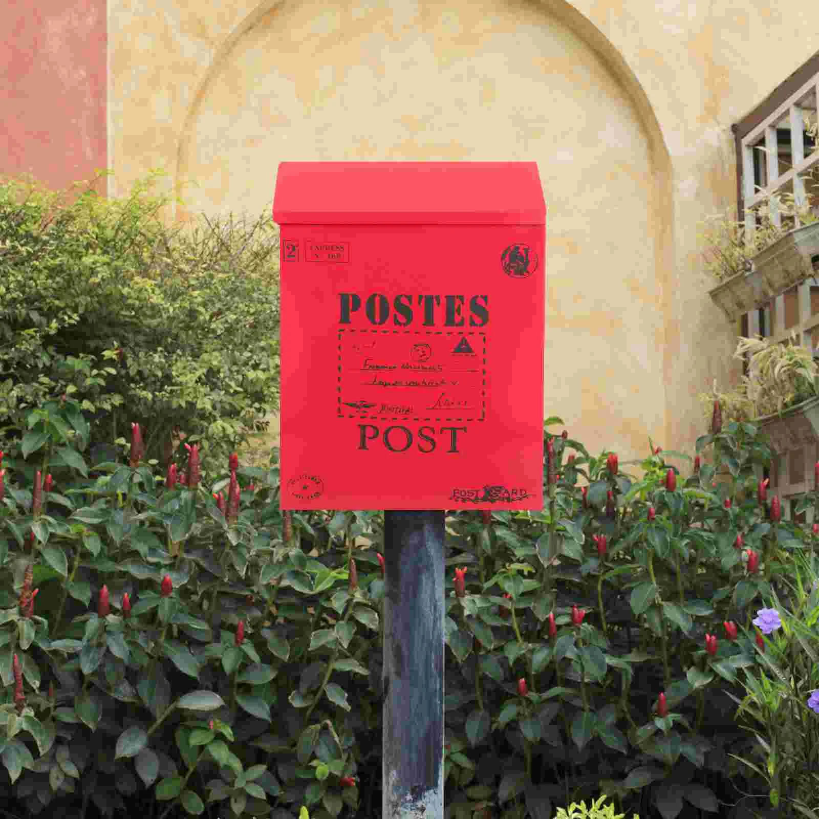 Vintage-Letter-Mail-Post-Box-Mailbox-Letter-Box-Retro-Post-Box-Outdoor ...