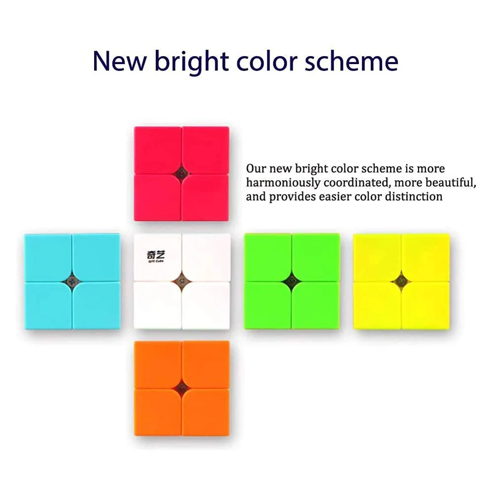 QiYi2x2x2 Mini Pocket Cube MeiLong Speed 2×2 Magic Cube Profession Cube ...