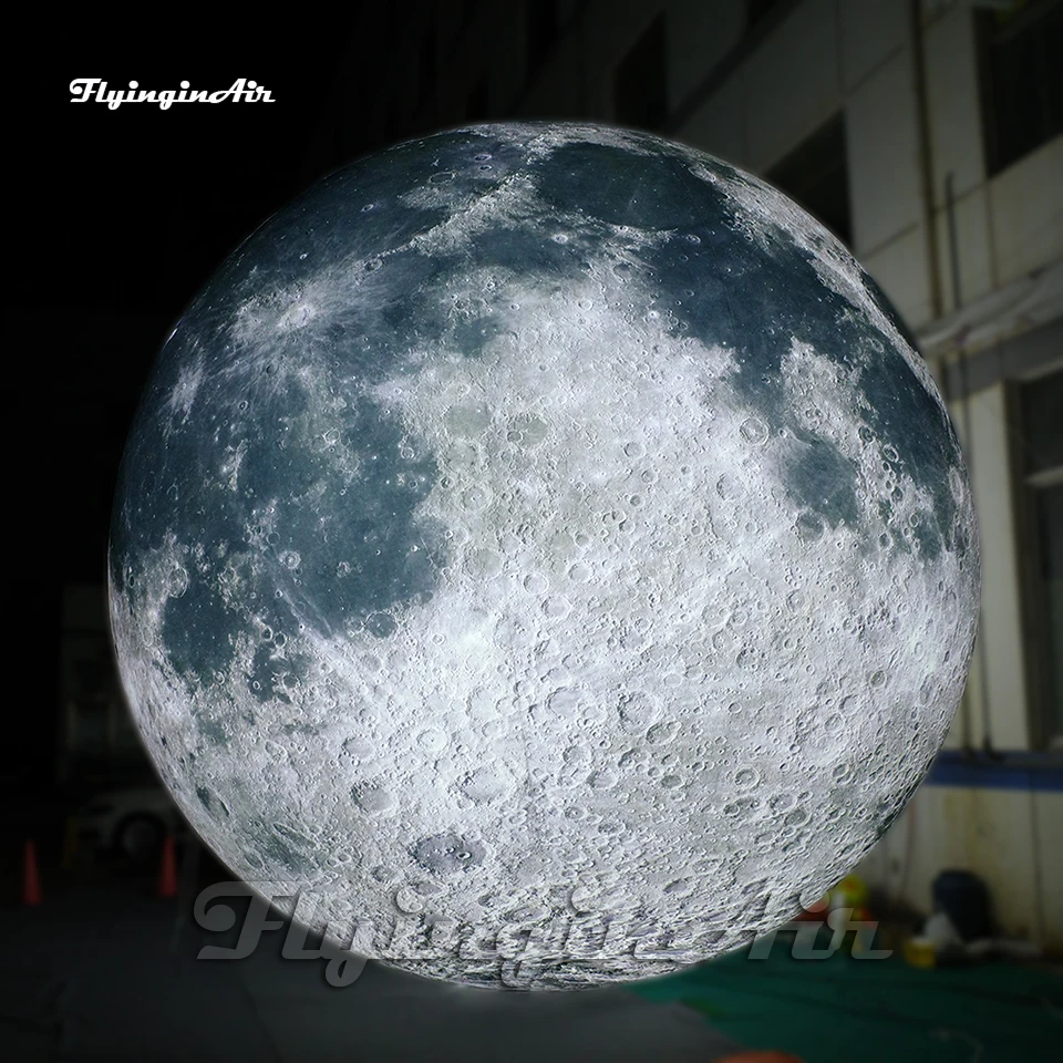 Amazing-Large-Illuminated-Inflatable-Moon-Planet-Ball-LED-Sphere-With ...
