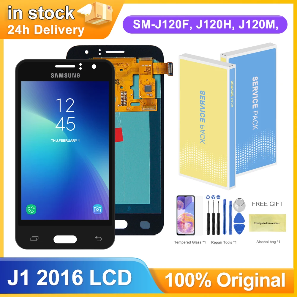 Samsung Galaxy J1 Sm J120fn Touch Screen - Super Amoled Display Screen ...