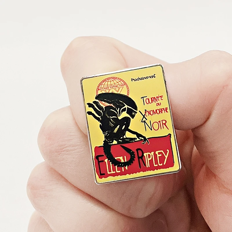 Ellen Ripley Xenomorphe Enamel Pin Vintage Movie Poster Badge Jewelry ...