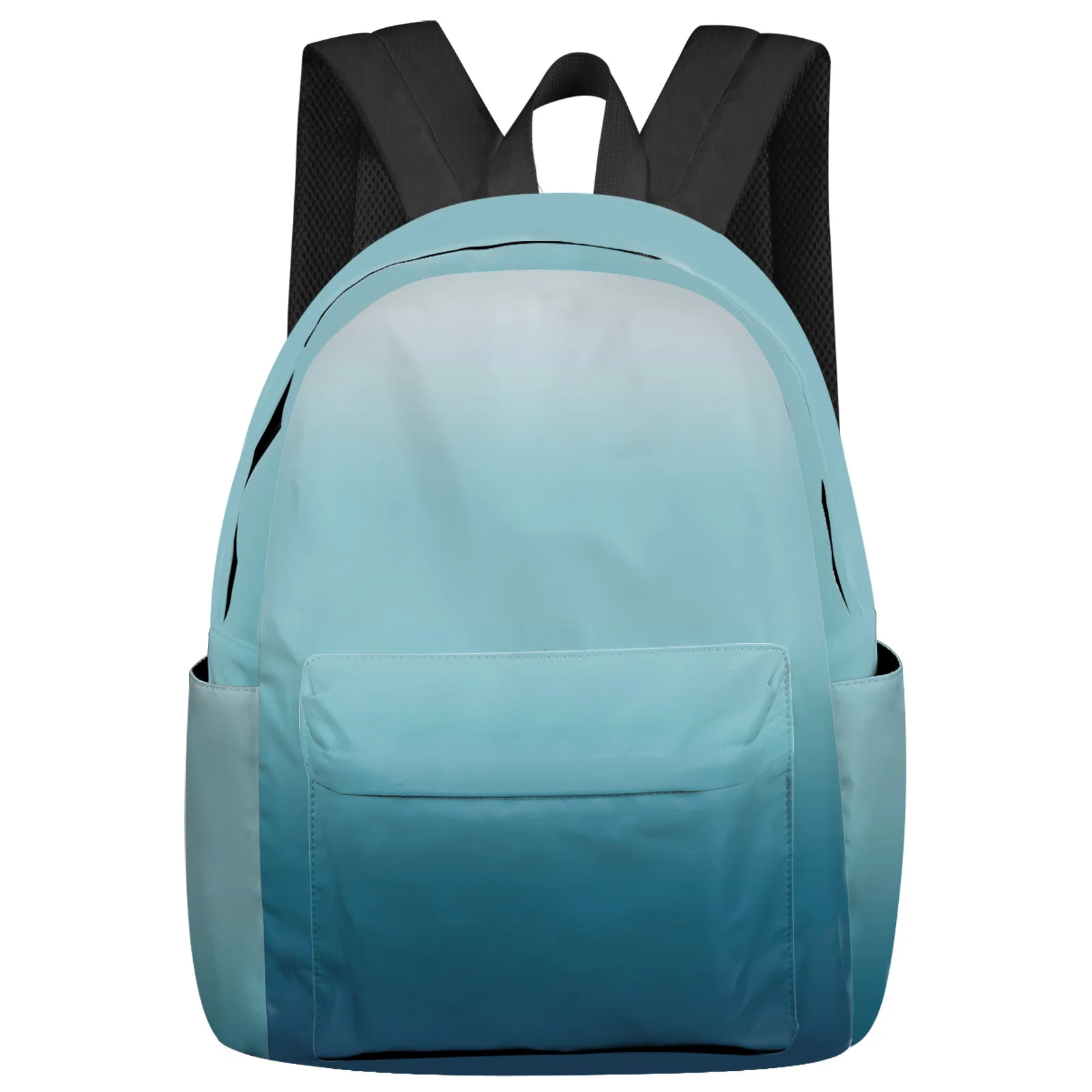 Blue-Gradient-Ombre-Women-Man-Backpacks-Waterproof-Multi-Pocket-School ...