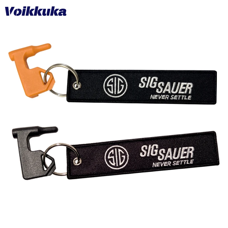 Tactical-Chamber-Safety-Flag-SIG-SAUER-Tag-Double-Sided-Embroidery ...