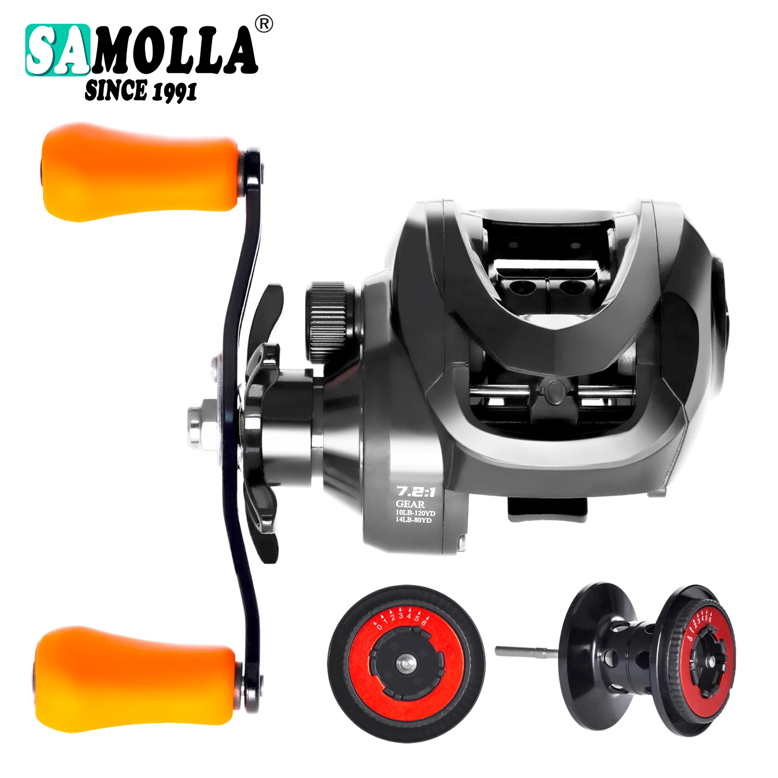 SAMOLLA-New-Baitcasting-Fishing-Reel-Magnetic-And-Centrifugal-Brakes ...