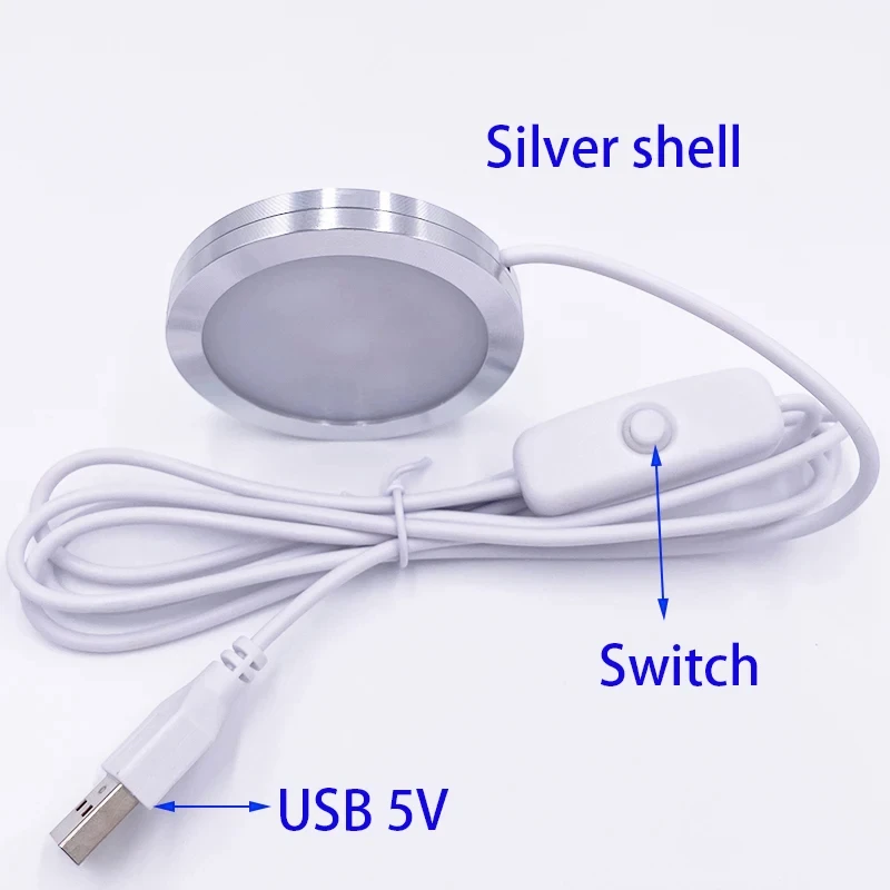 USB-5v-LED-Dimmable-Downlight-Slim-Surface-Mount-Spotlight-3W-Spot ...