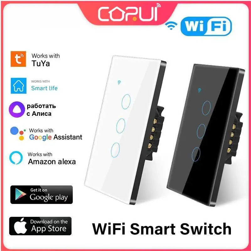 Eu Smart Wifi Light Switches Touch Wall Switch | Smart Light Switch ...