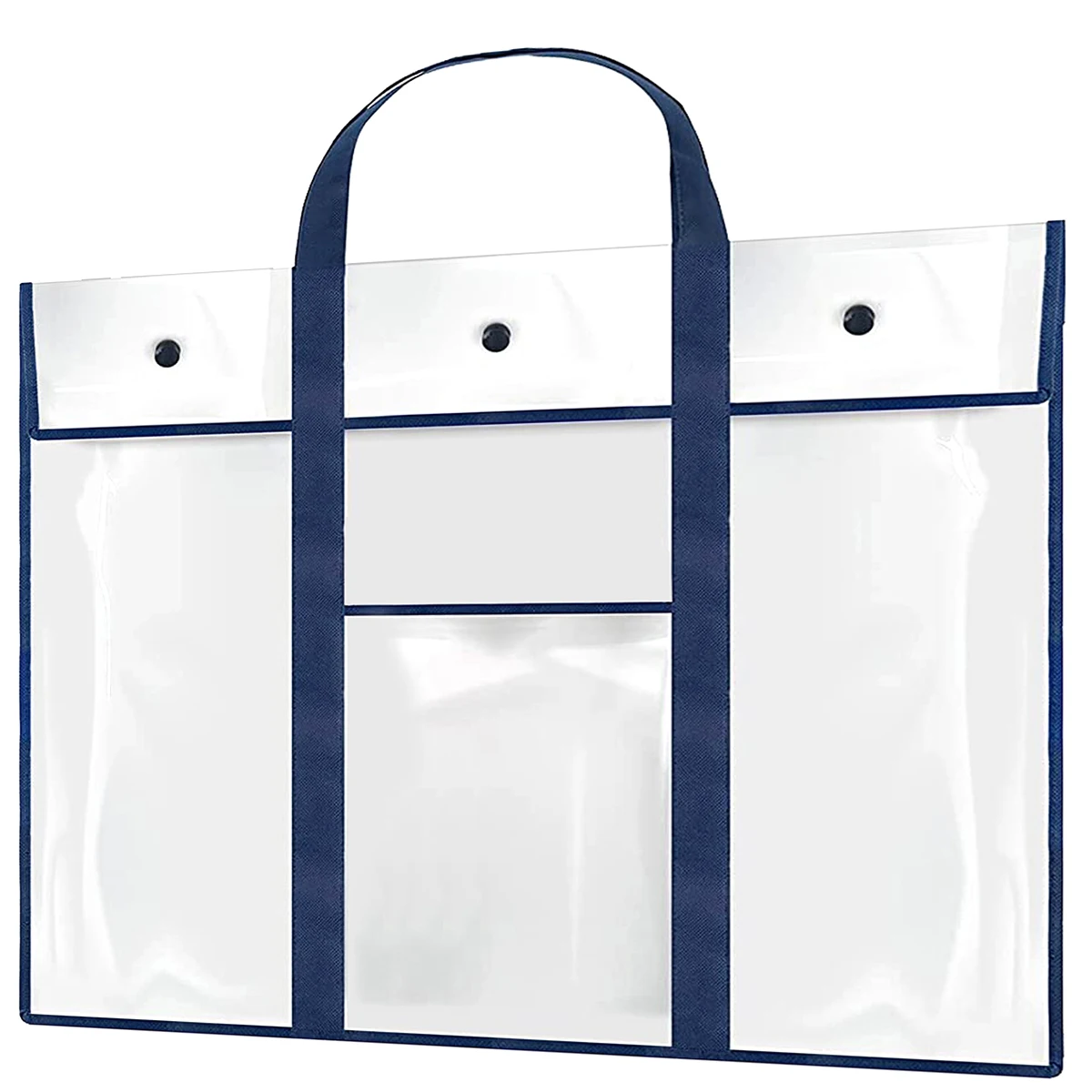 Poster-Bag-Clear-PVC-Art-Portfolio-Container-Portable-Bulletin-Board ...