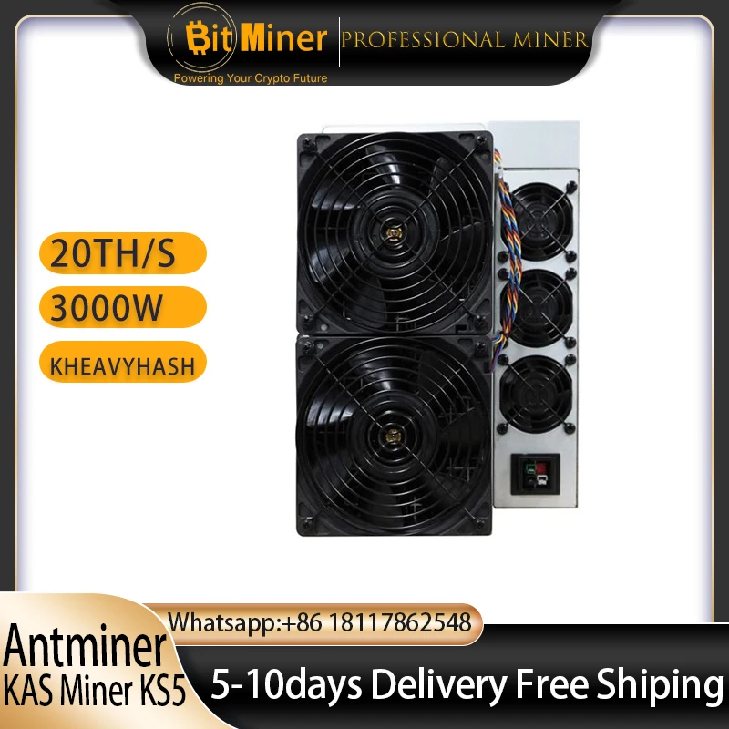 Bitmain-Antminer-KS5-20T-KS5-pro-21T-3000W-Kaspa-Miner-Asic-Mining-Crypto-Hardware-Criptomoneda ...
