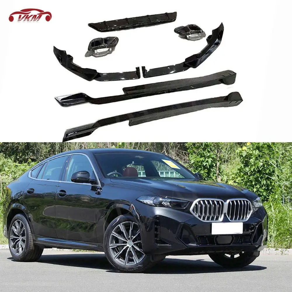 ABS-Front-Lip-Spoiler-Rear-Bumper-Diffuser-Exhaust-Tips-Body-kits-Side ...