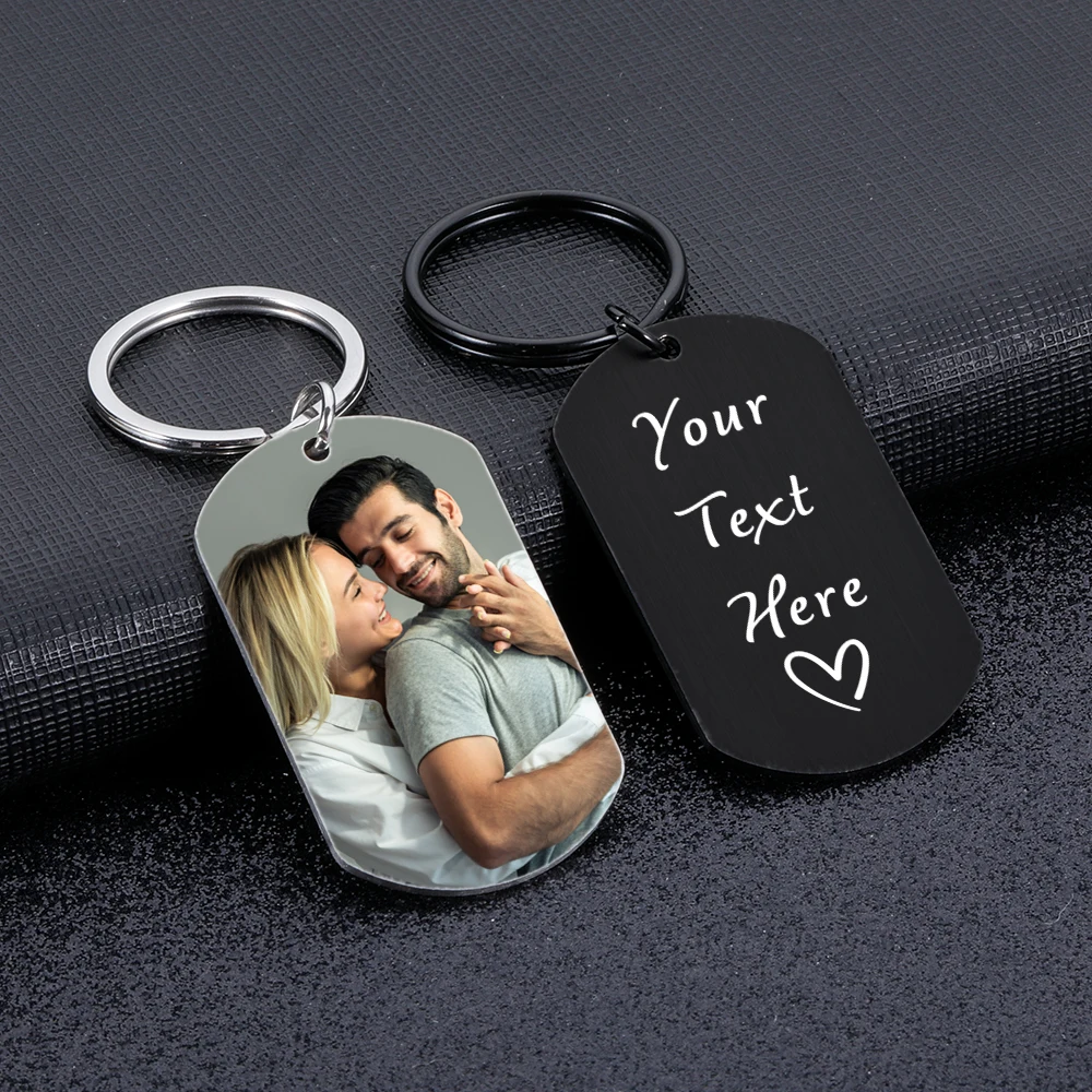 Personalized-Color-Photo-Keychain-Custom-Name-Engraved-Text-Keychain ...