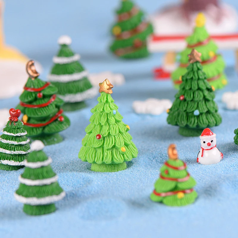 Mini-Christmas-Tree-Couple-Figurine-Doll-Garden-Decor-Ornament-Kid-Toy ...
