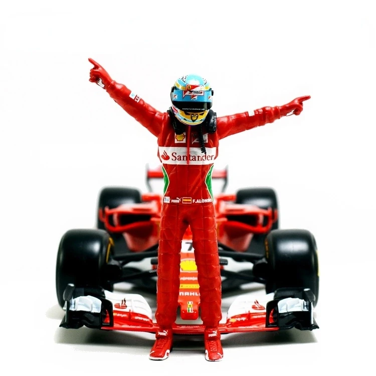 1:18 Doll Model Alonso F1 Driver Ferrari Team Car Model Alonso Resin Figure