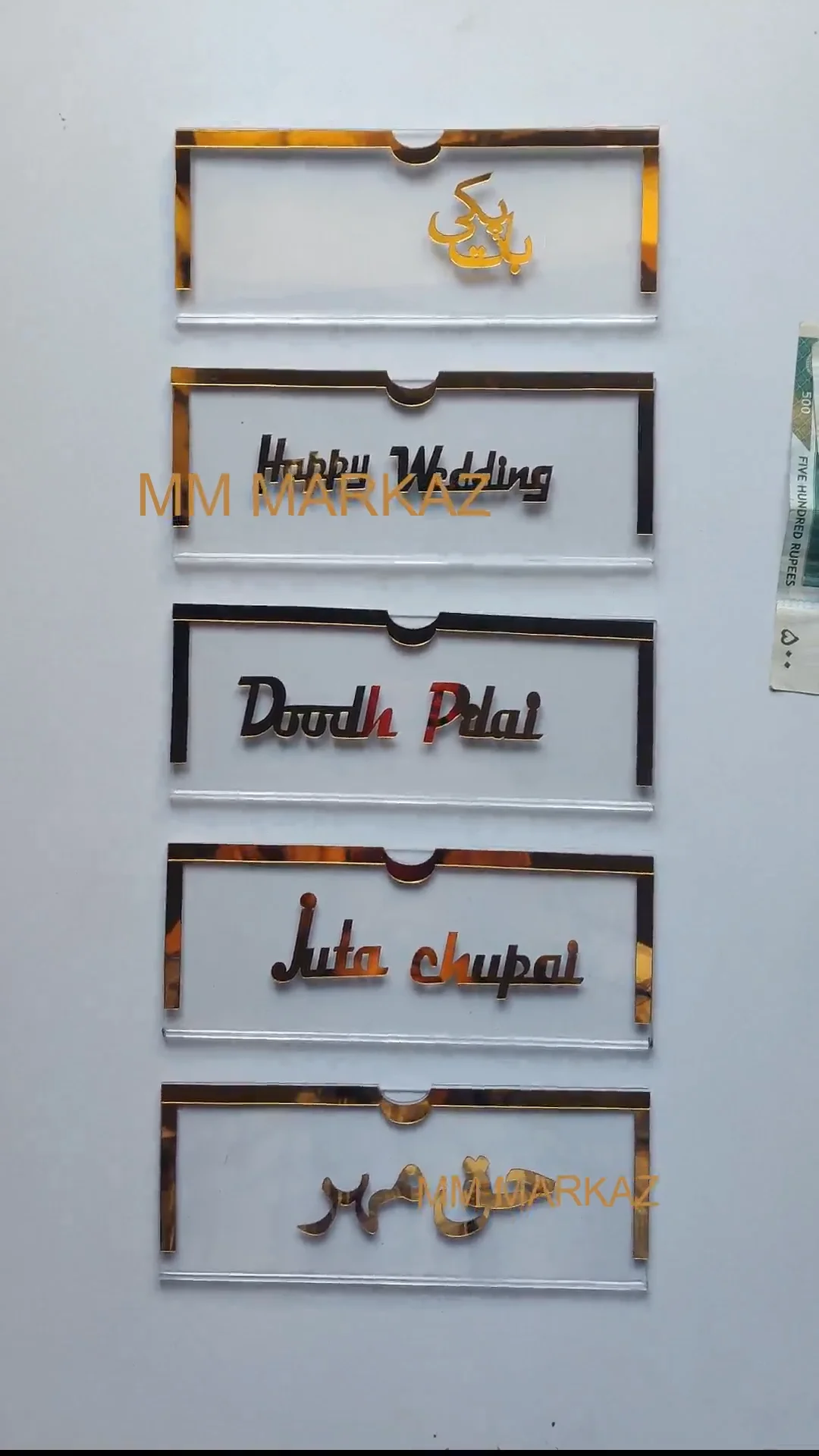 Eidi Envelope, Happy Wedding Salami Envelope, Acrylic Haq Mahar ...