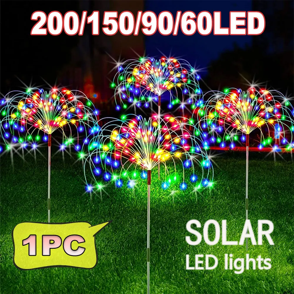 200LED-Solar-Fireworks-Light-Outdoor-Waterproof-Solar-Light-8-Lighting ...
