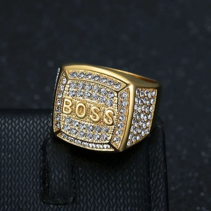 Stainless-Steel-Titanium-Hip-Hop-Luxury-Zircon-Bling-Iced-Out-BOSS ...