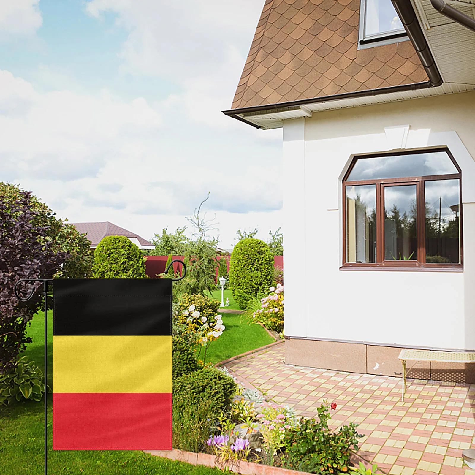PTEROSAUR Belgium Belgian Garden Flag, 12x18 inch Double Sided Burlap ...