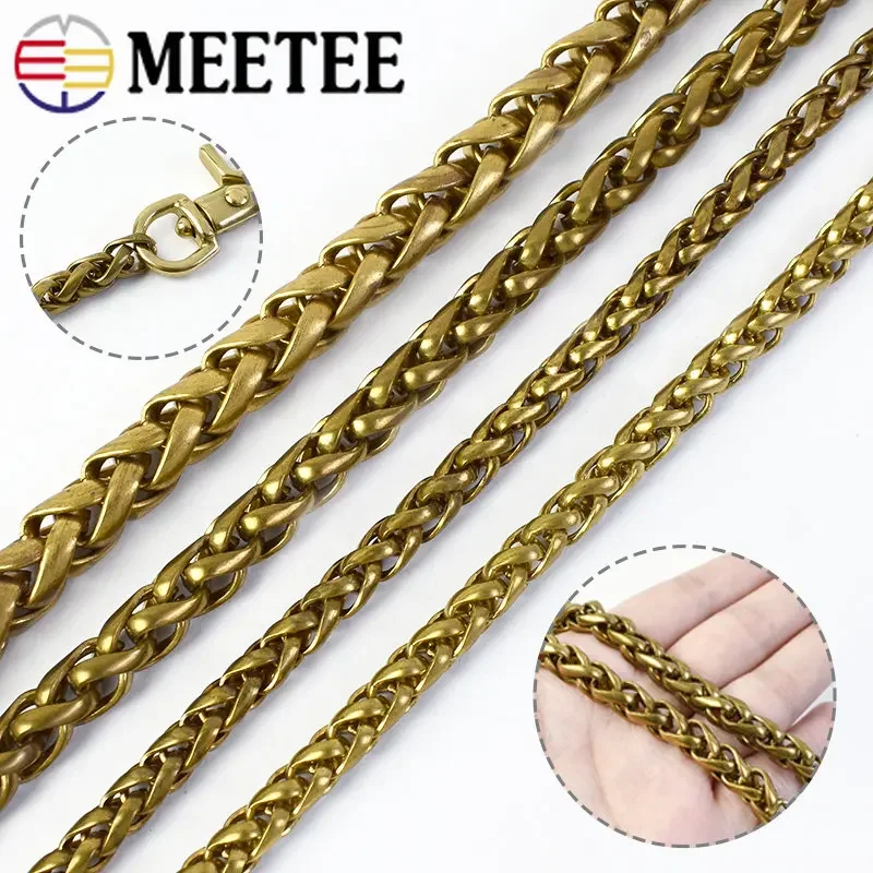 50-100cm-Metal-Copper-Chains-4-6-8-10mm-Solid-Brass-Keychain-Hook ...