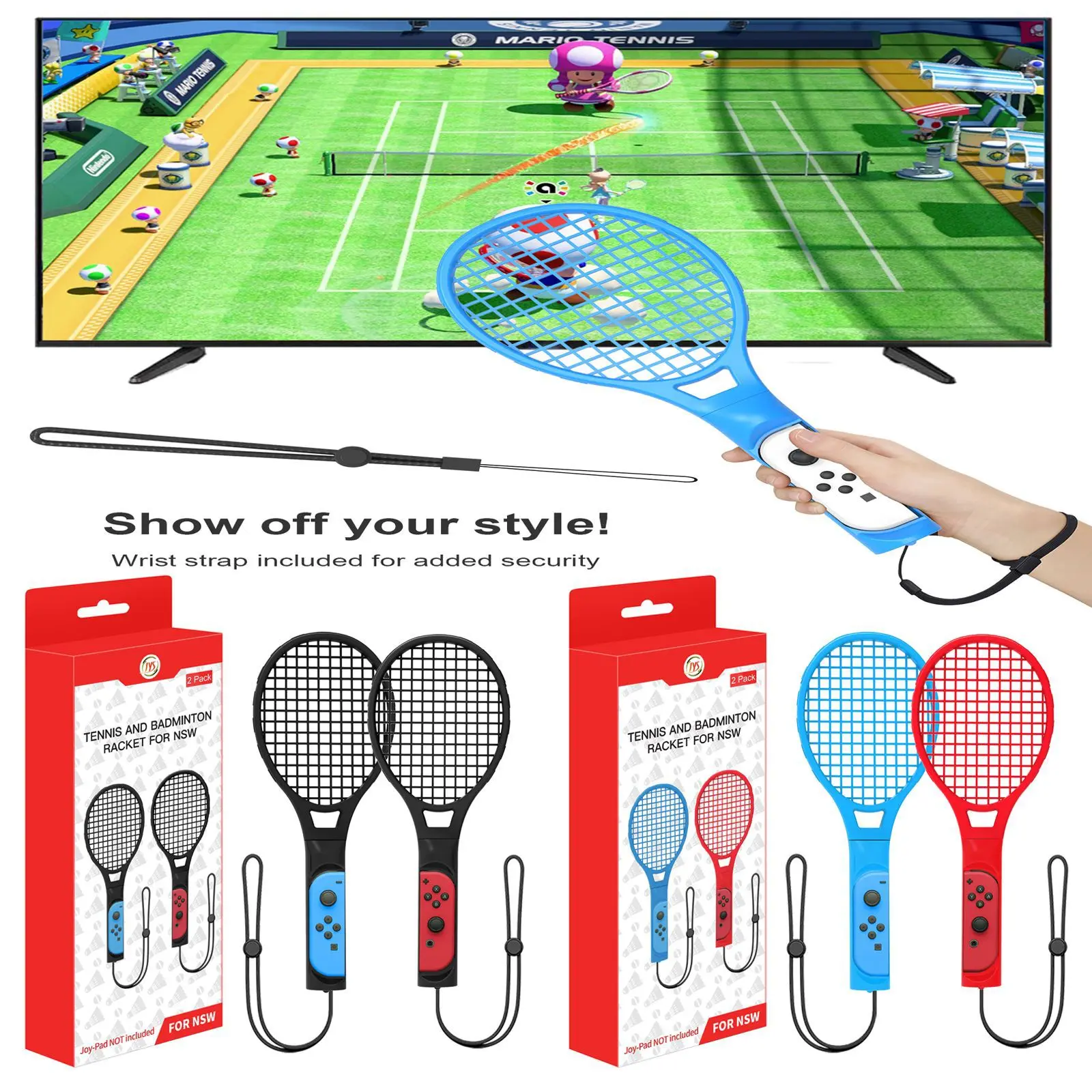 Switch-Sports-Tennis-Racket-for-Nintendo-Switch-Switch-OLED-Joy-Con ...