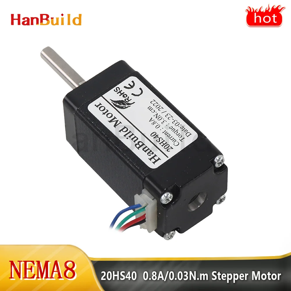 HanBang-Nema8-mini-Stepper-Motor-1-8degree20HS40-0-8A-30mN-m-motorfor ...