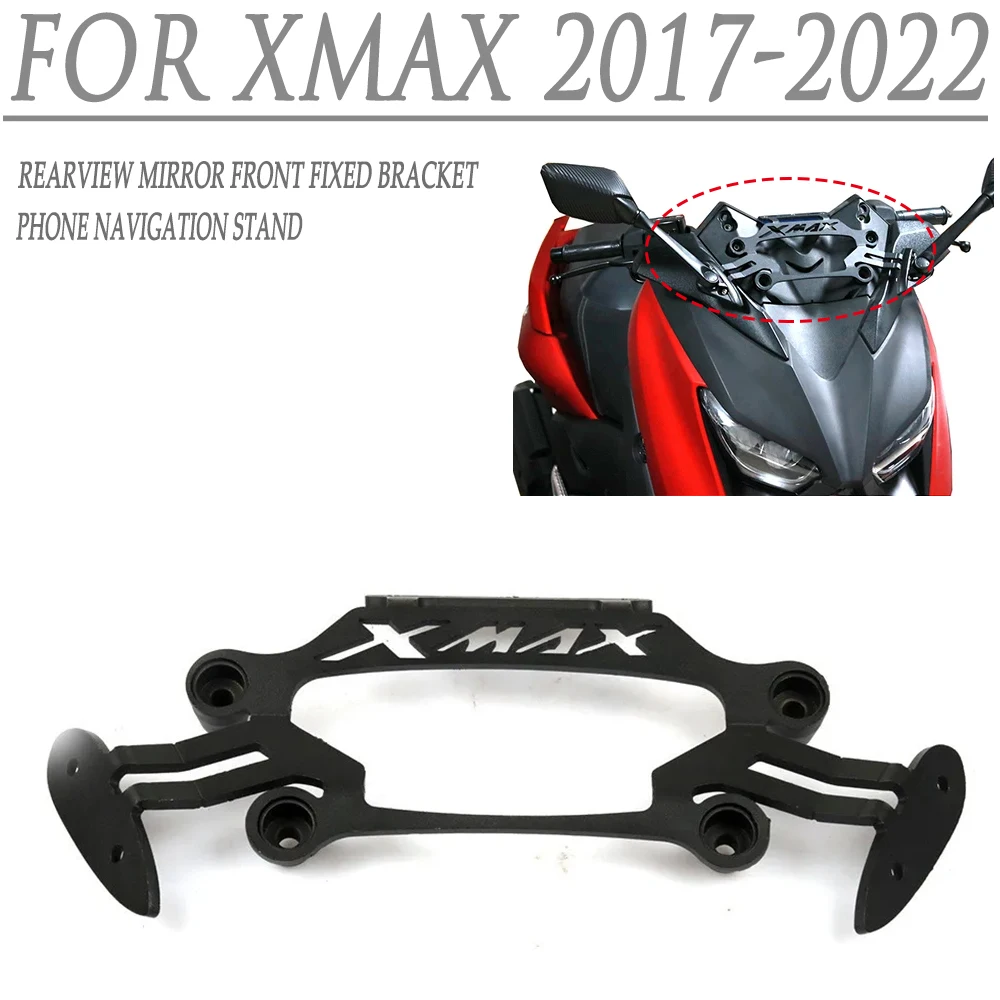 Motorcycle-XMAX-300-Rear-View-Mirrors-Front-Fixed-Bracket-Phone-Bracket ...