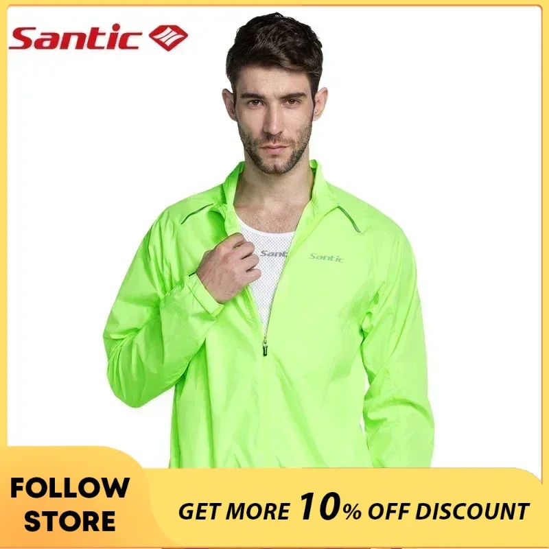 Santic-Cycling-Windbreaker-Men-s-Long-Sleeve-Windproof-MTB-Road-Riding ...