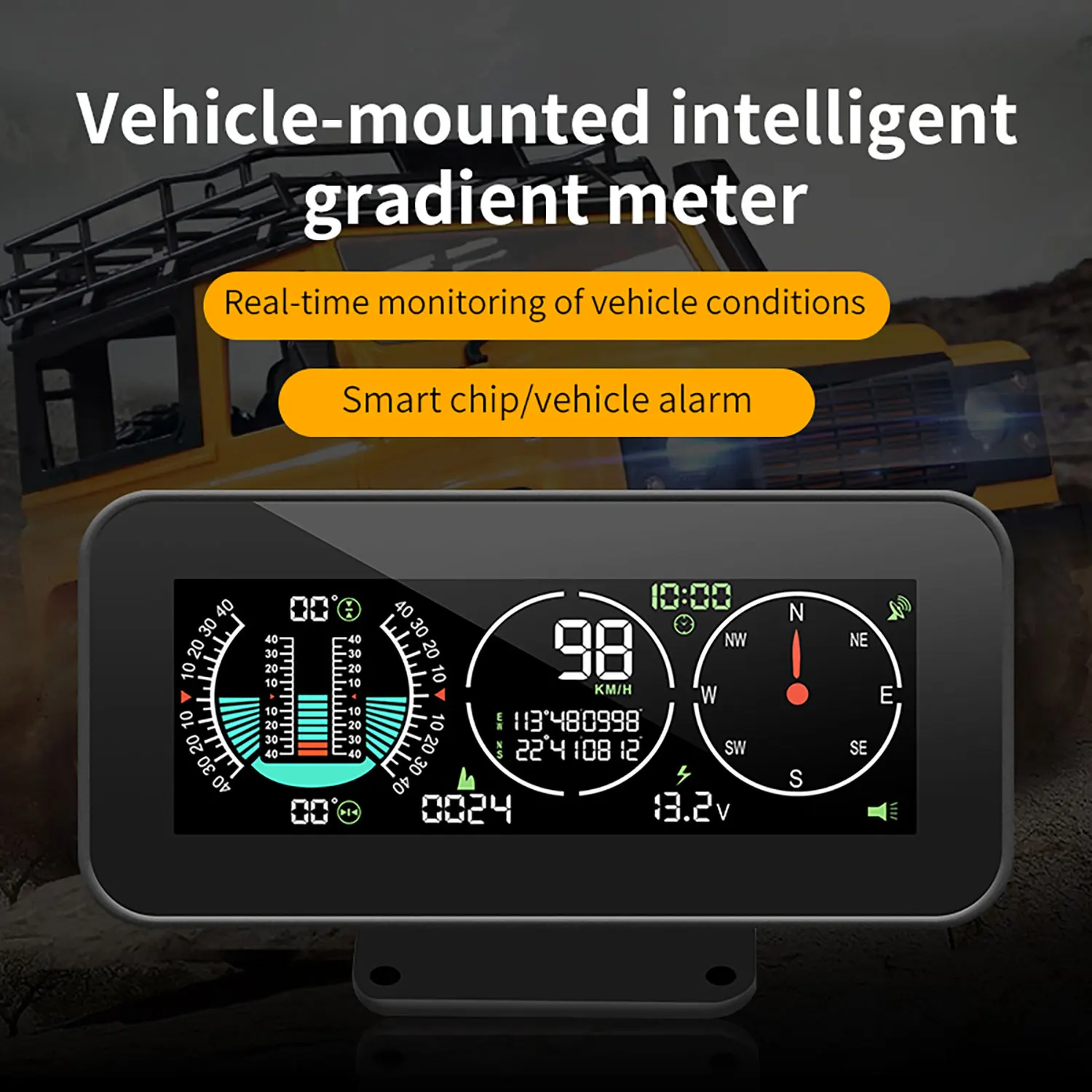 M60-Car-Digital-Display-GPS-Smart-Inclinometer-Tilt-Pitch-Angle ...