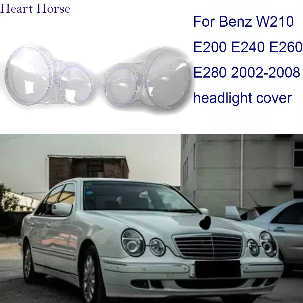 Para-mercedes-benz-w210-e200-e240-e260-e280-farol-capa-abajur-lente-escudo-transparente-2002 ...