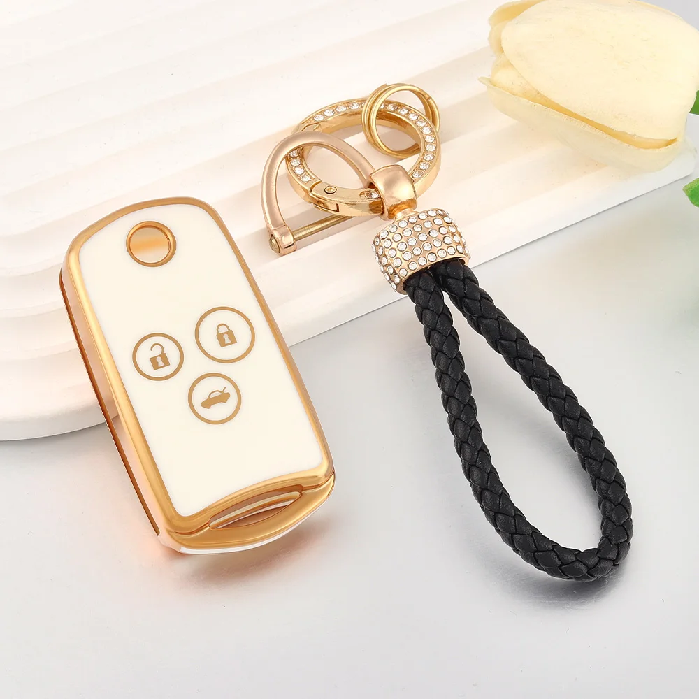 OFFCURVE 3 Buttons Auto Car Key Case For Honda Civic Accord Jazz CRV ...