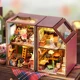 New Diy Mini Rabbit Town Casa Wooden Doll Houses Miniature Building ...
