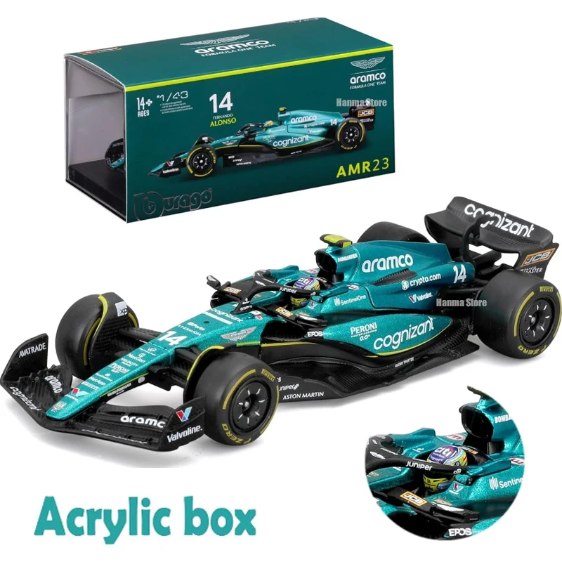 BBURAGO-coche-de-carreras-de-F-rmula-1-regalo-de-embalaje-acr-lico-est ...