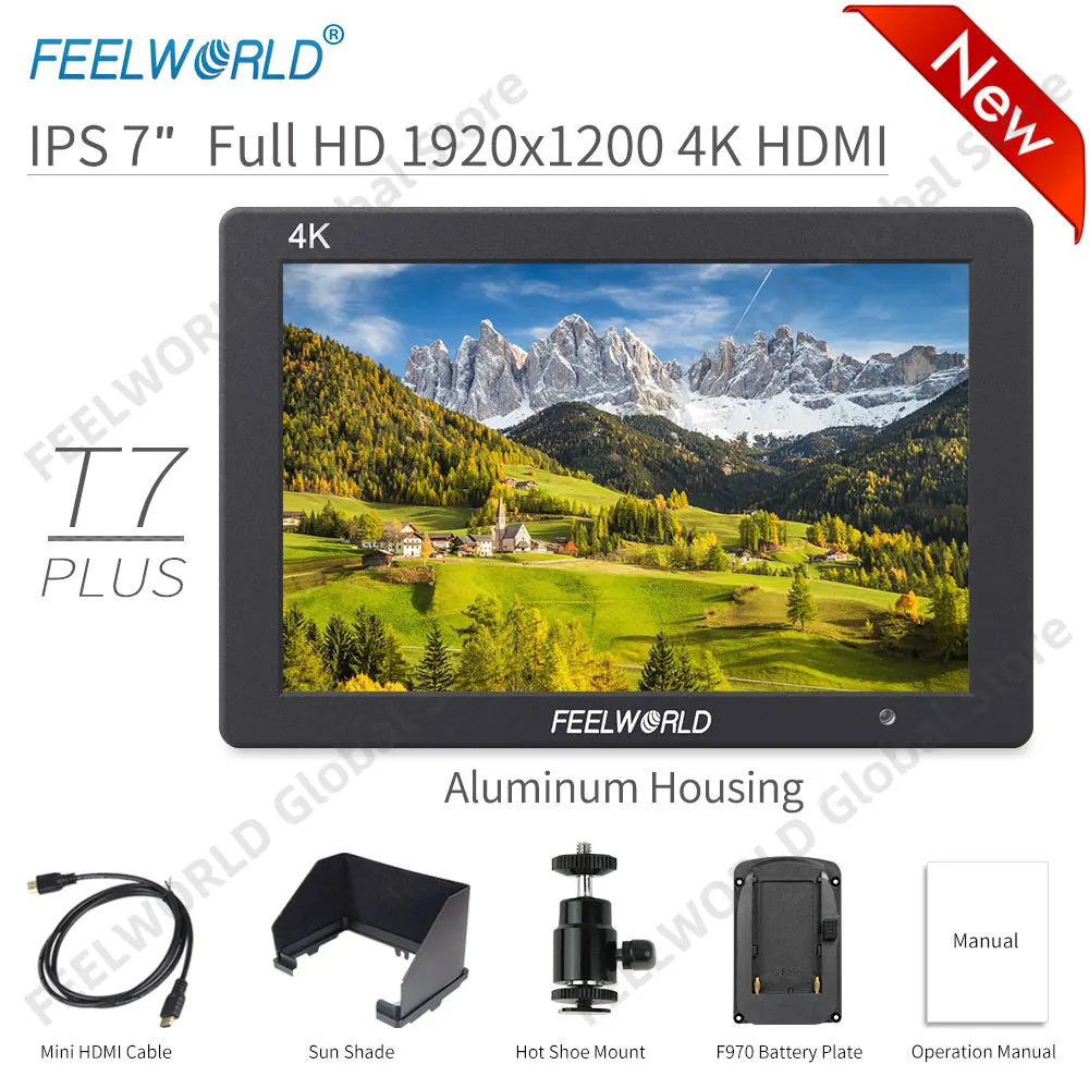 Feelworld-T7-PLUS-V2-7-Inch-3D-LUT-On-Camera-Field-DSLR-Monitor-4K-HDMI ...
