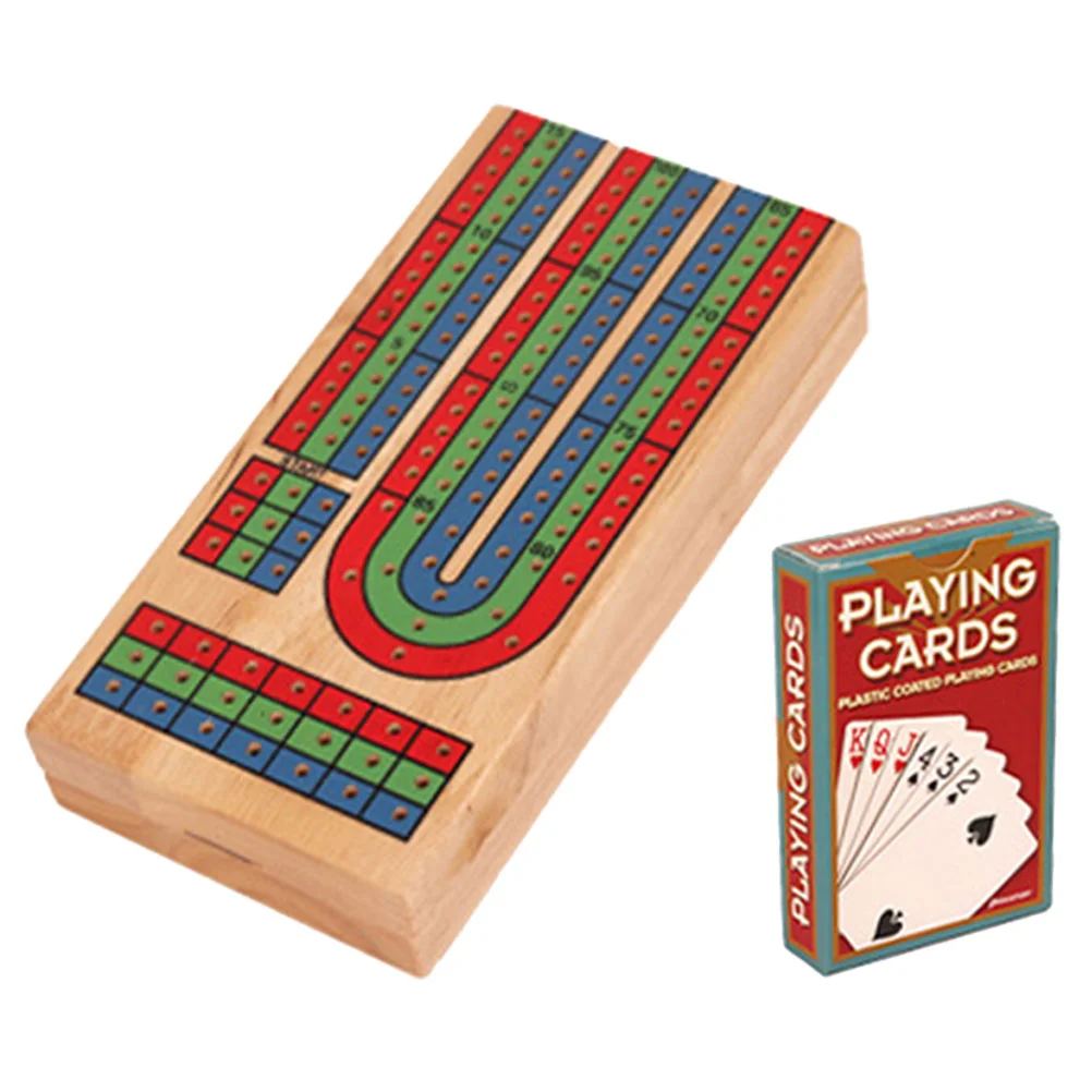 Cribbage Board Funny Large for Party Game Wooden Table Solid Decorative ...
